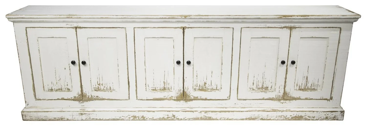 EAGLE INDUSTRIES MIMI 1210761 Mimi Long 6 Door Cabinet Antique White ... EAGLE INDUSTRIES MIMI 1210761 Mimi Long 6 Door Cabinet Antique White ...
